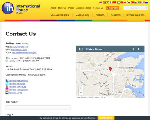 Contact Us | IH Malta