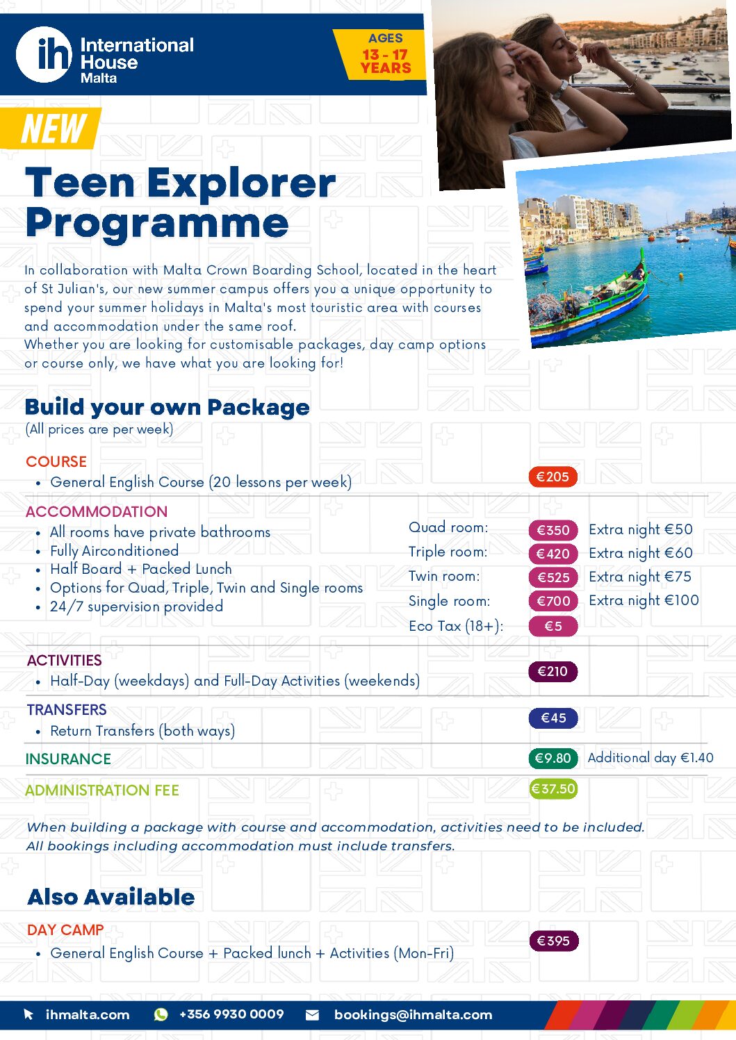 IH Malta – Teen Explorer Programme